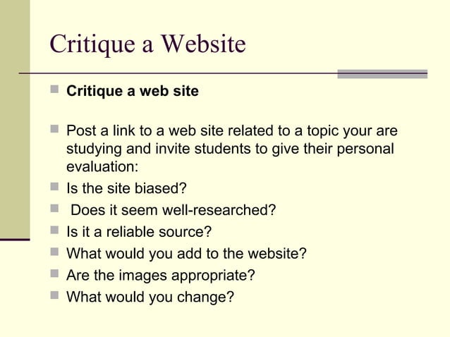 Ways to use blogs in the classroom | PPT