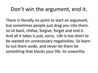 Ways to win an argument | PPTX