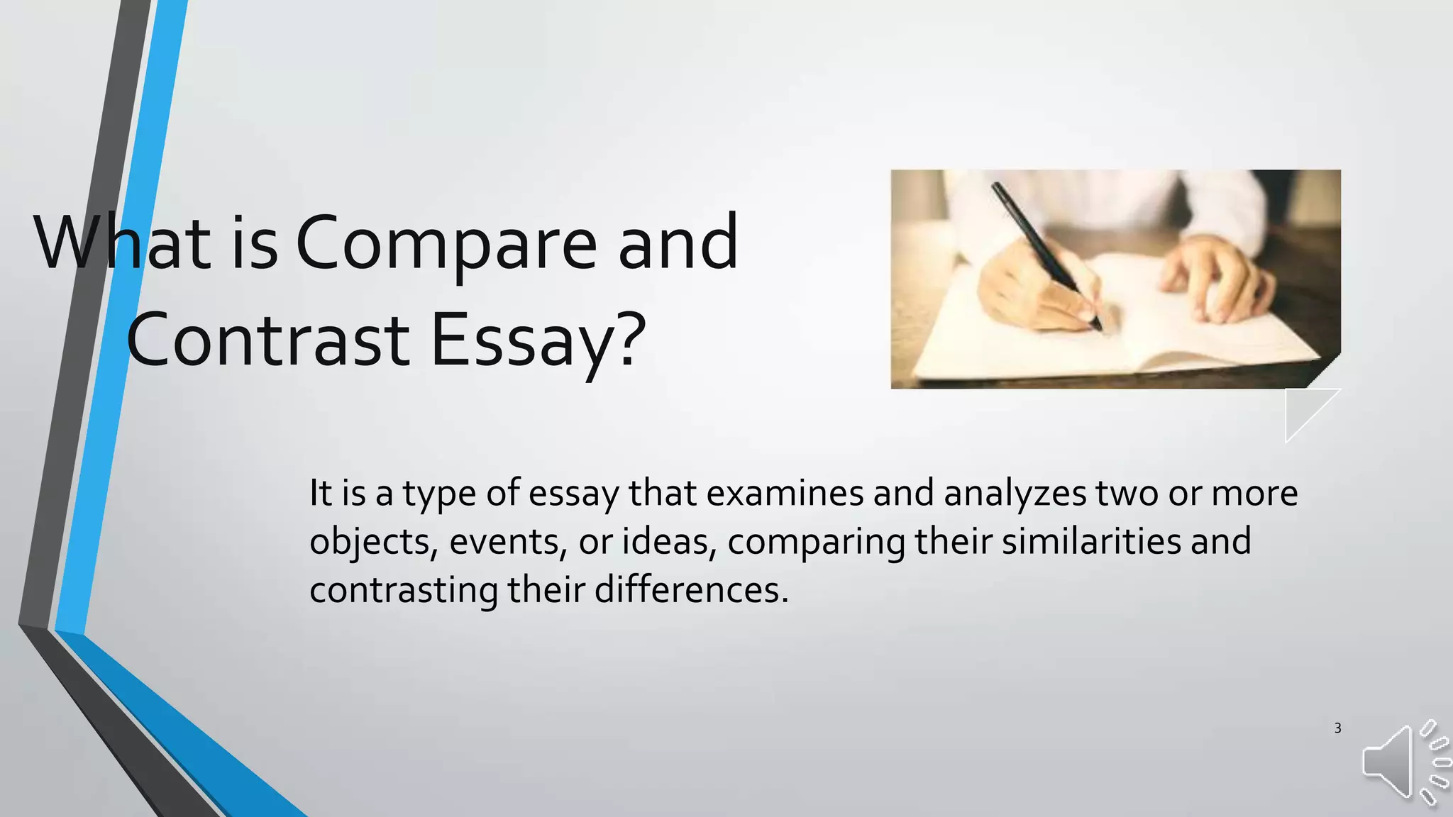 IntellectualsWing | Ways to Write a Compare and Contrast Essay | PPTX