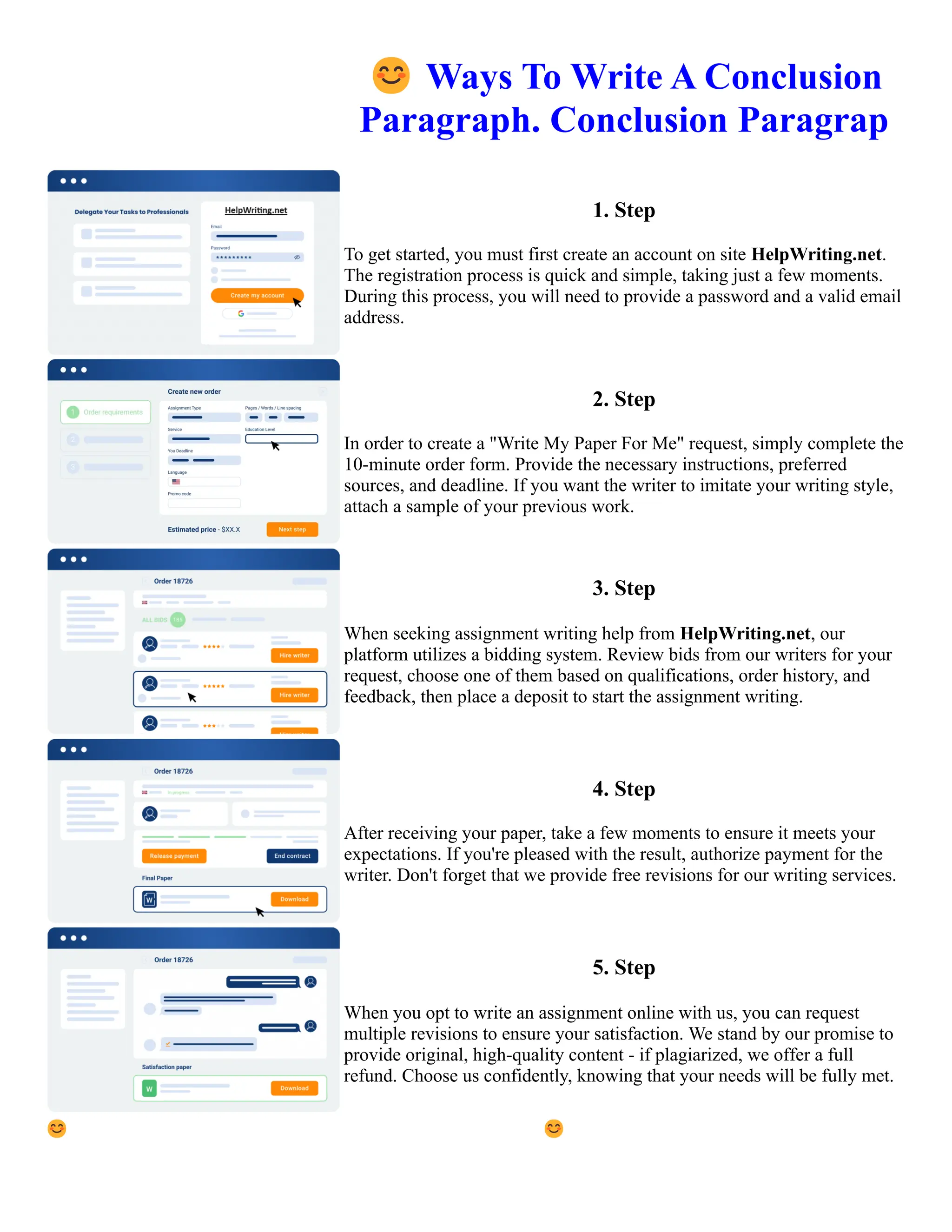 😊 Ways To Write A Conclusion Paragraph. Conclusion Paragrap | PDF