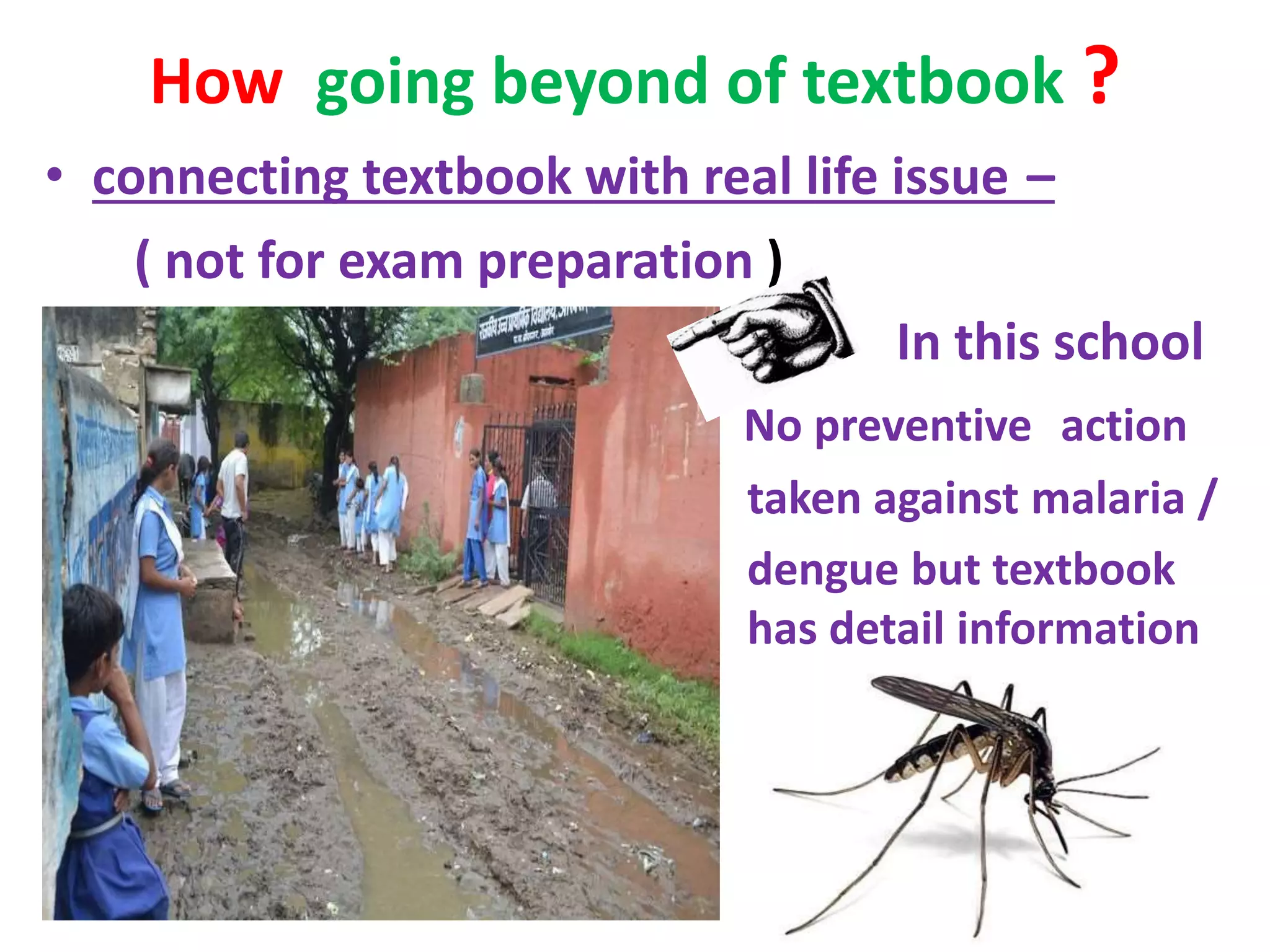 Going beyond textbook through integrated approach of learning teaching ...