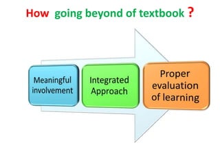 Going beyond textbook through integrated approach of learning teaching ...