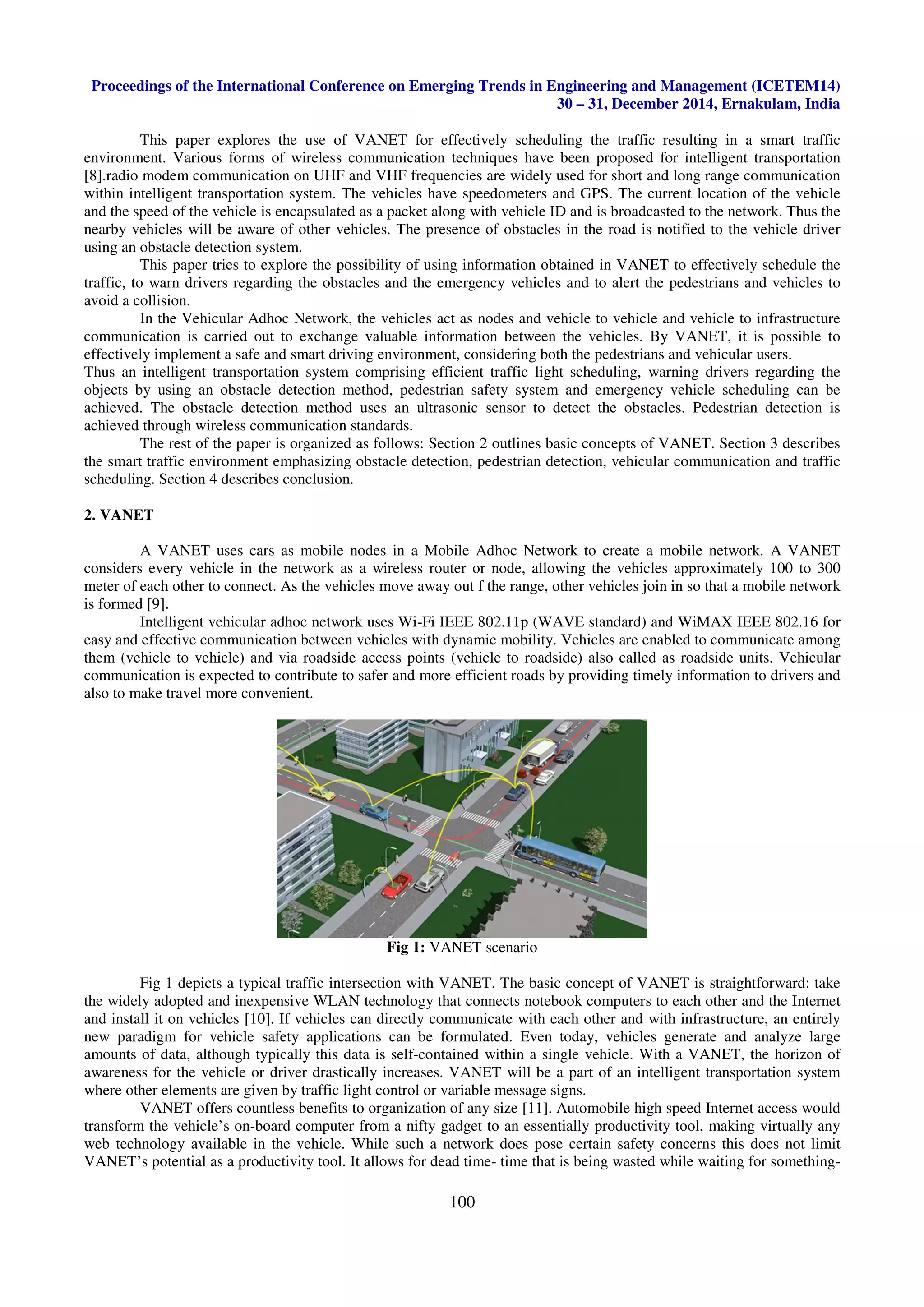 Way to green intelligent traffic control with vanet | PDF | Computer Networking | Computing