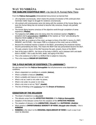 Way To Nibbana The Sublime Eightfold Way.pdf