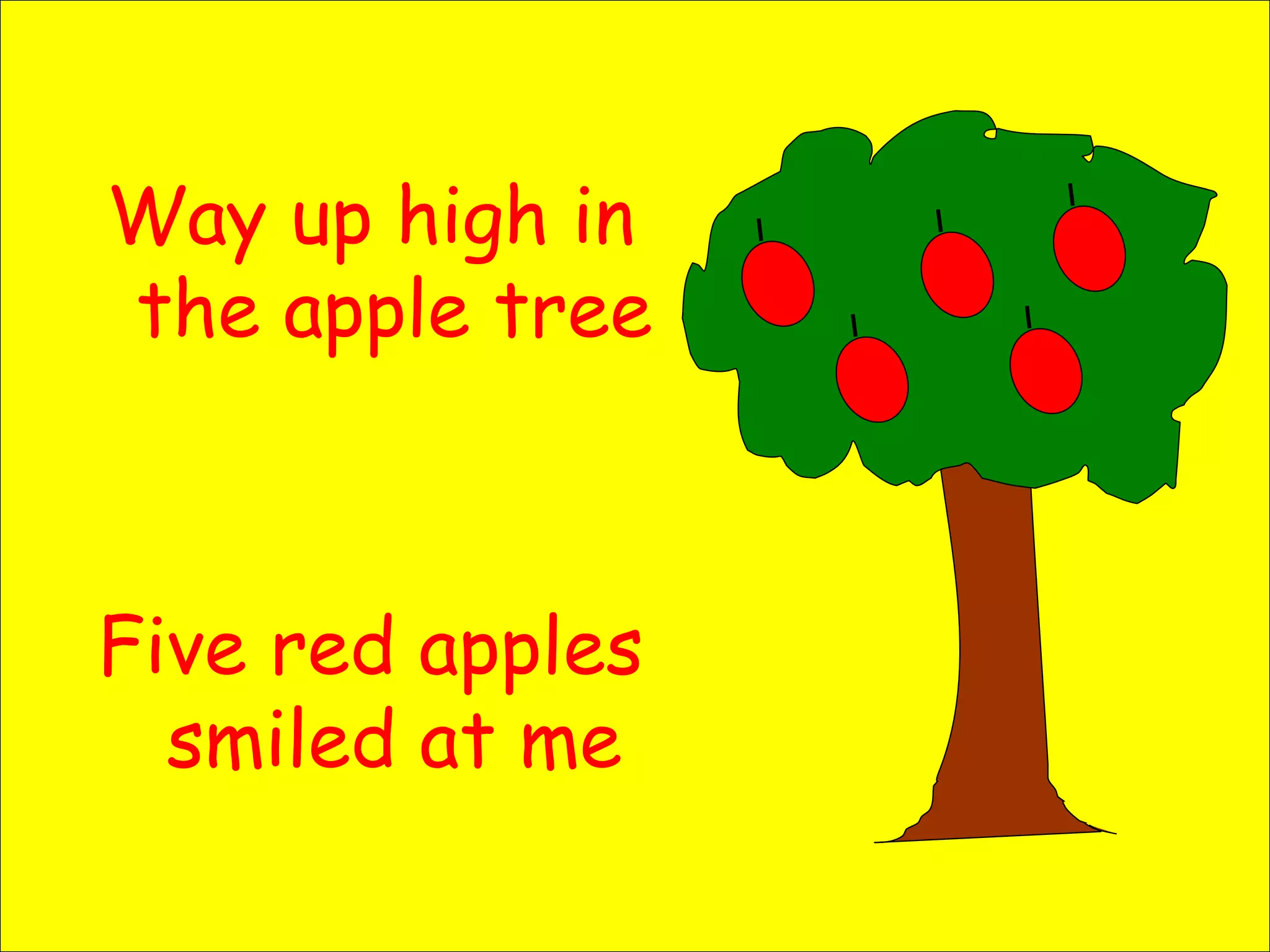 Preschool: Way Up High In The Apple Tree | PPT
