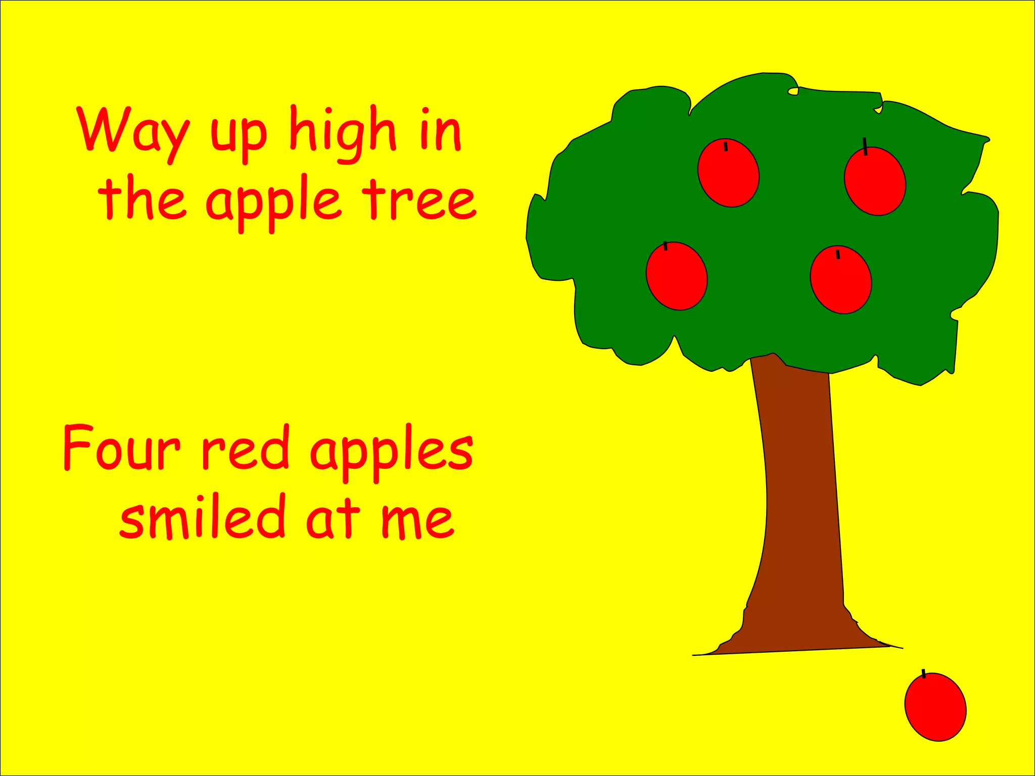 Preschool: Way Up High In The Apple Tree | PPT