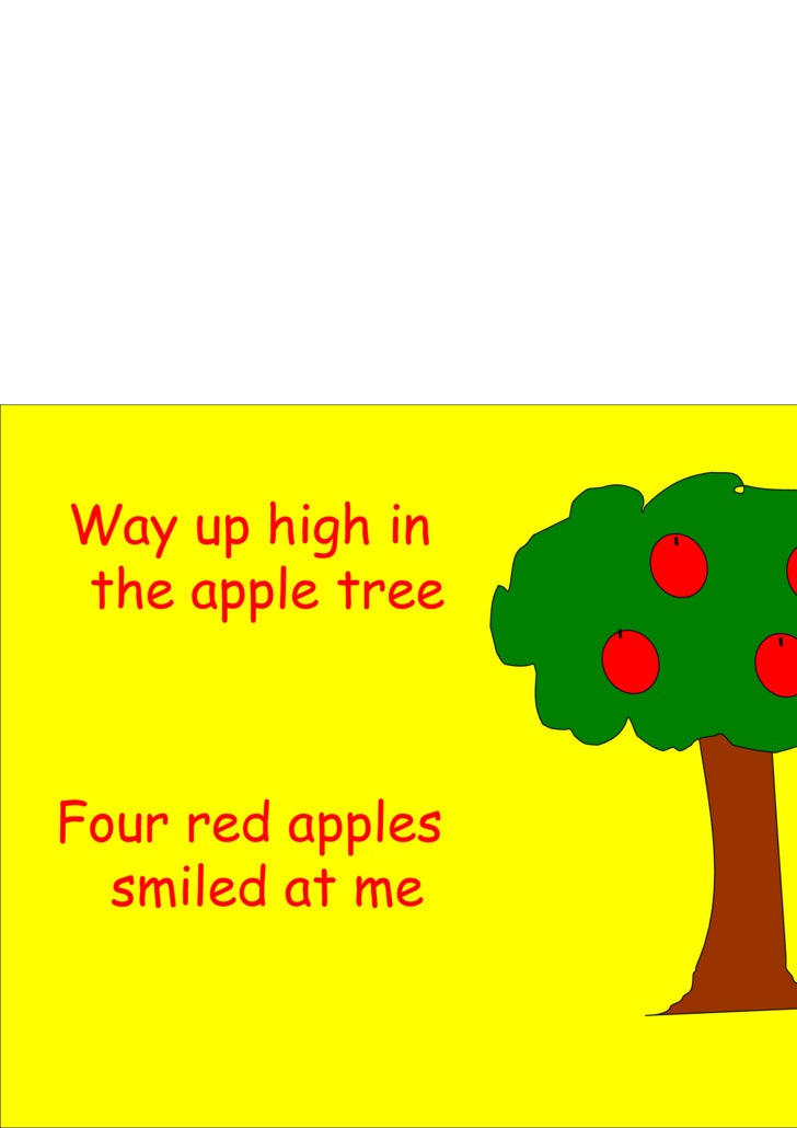 Preschool: Way Up High In The Apple Tree