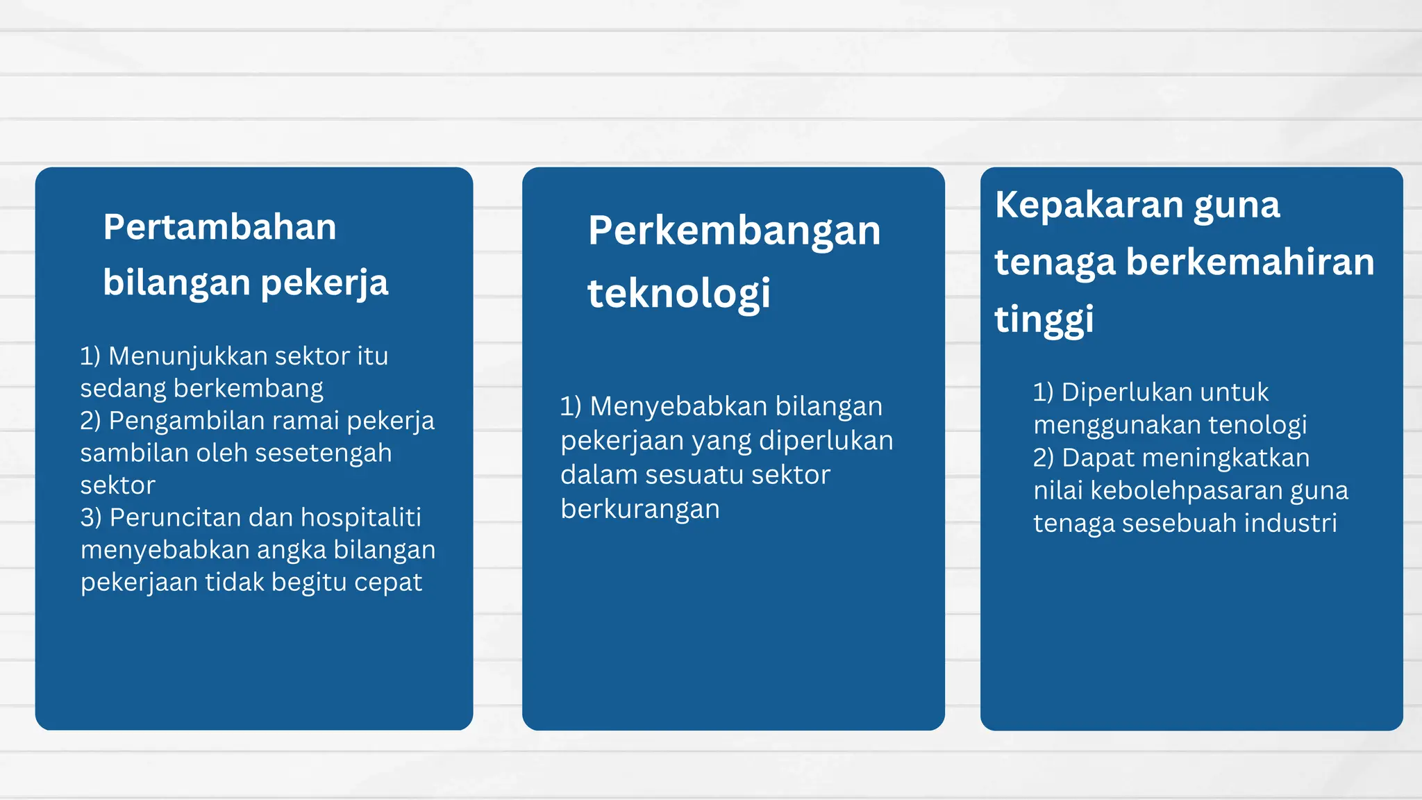 Perniagaan tingkatan 4 . perubahan dalam guna tenaga | PDF