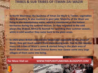 Wazir tribe | PPT