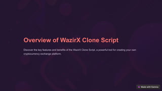 Wazirx Clone Script | PPT