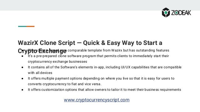 Wazirx clone script - Zodeak | PPTX
