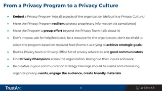 Why Your Company Needs A Privacy Culture & Where To Start | PPT