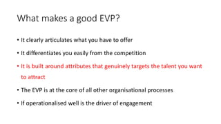 Building an employee value proposition | PPTX