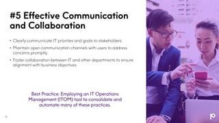 5 Keys to Improved IT Operation Management | PPTX