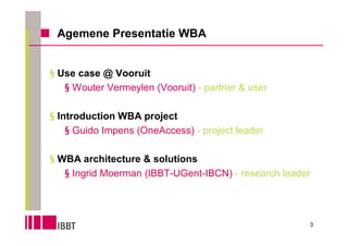 Wba1 Ibbt General Presentation | PDF