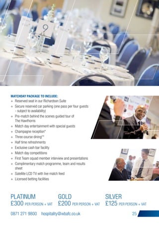 WBA Hospitality Brochure | PDF