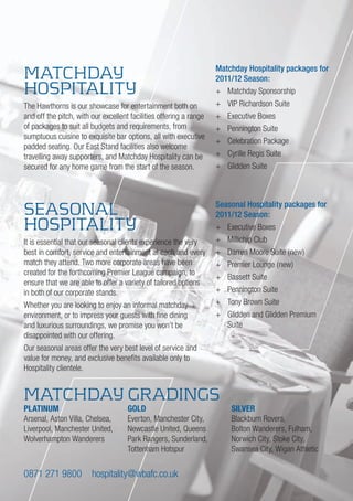 WBA Hospitality Brochure | PDF