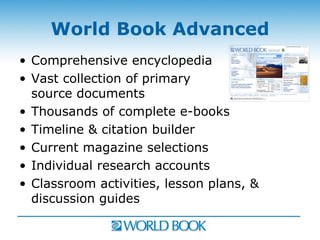 Worldbook Advanced 8-12 | PPT