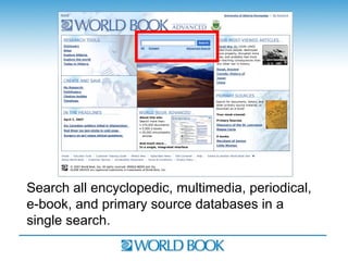 Worldbook Advanced 8-12 | PPT
