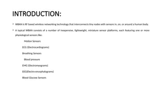 Wireless body area networks (RF based wireless networking technology) | PPT
