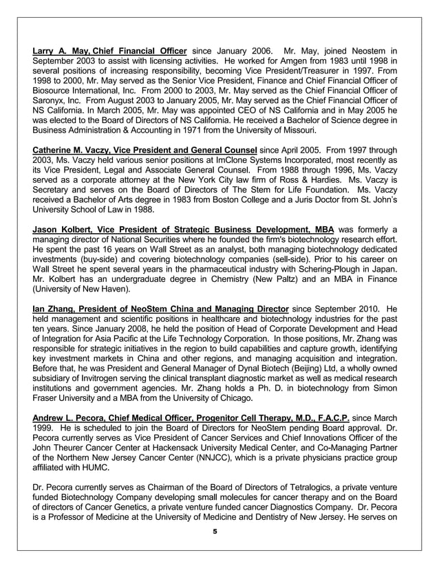 Neostem, Inc. ($NBS) - WBB Securities Report | PDF