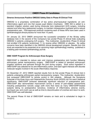 Wbb omeros update 041813 | PDF