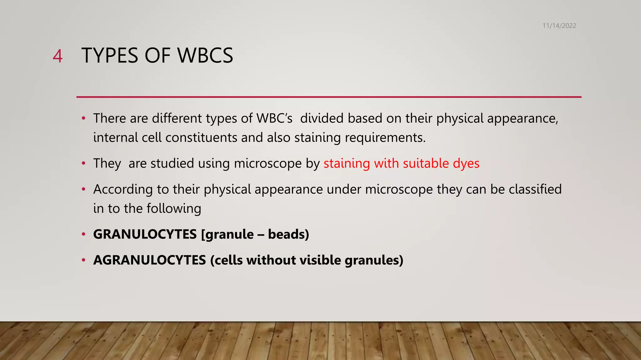 White Blood Cells (WBCs) | PPTX