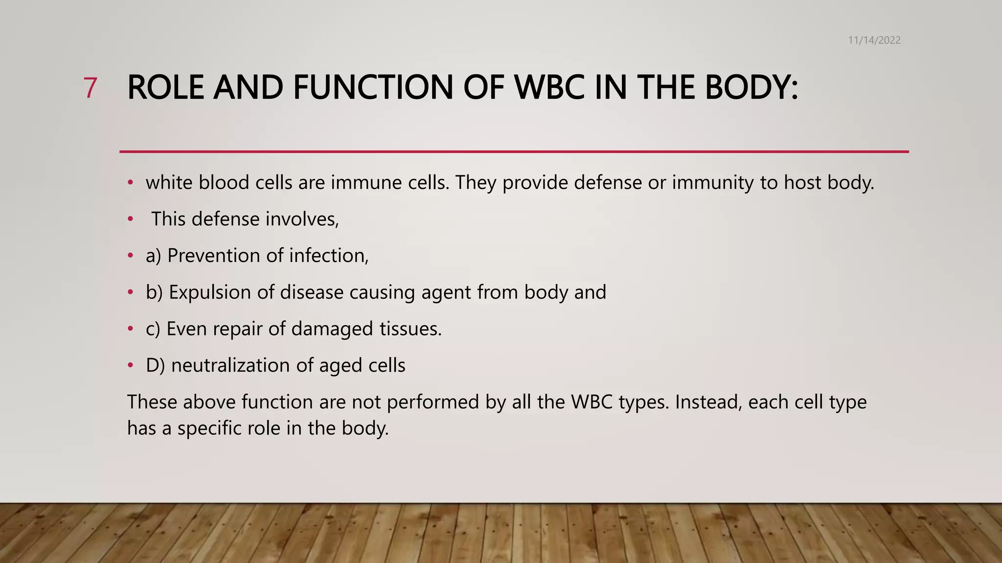 White Blood Cells (WBCs) | PPTX
