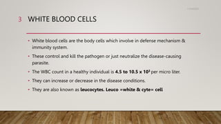 White Blood Cells (WBCs) | PPTX