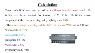 Differential leukocyte count for DMLT .pptx