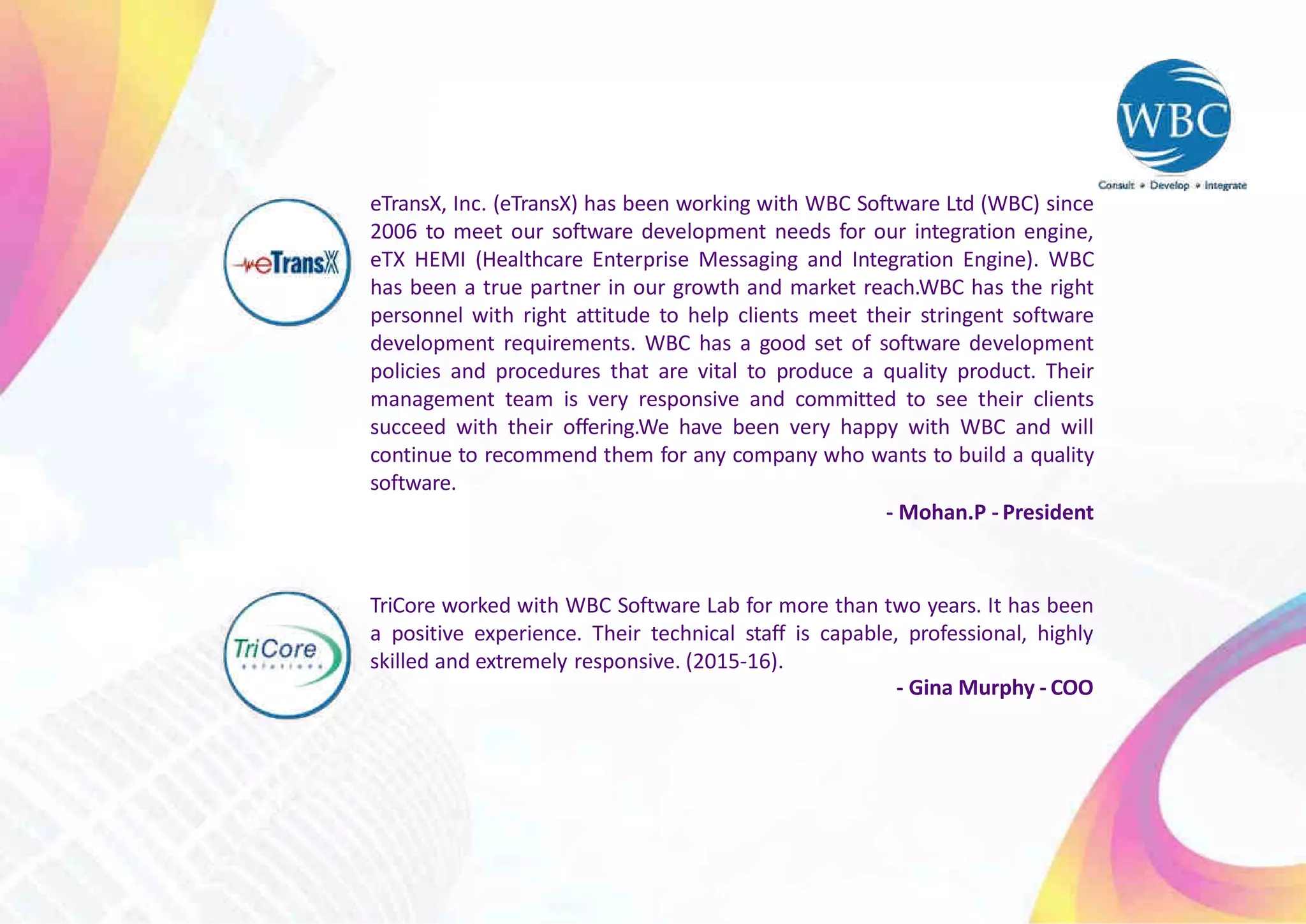 Wbc profile-Software Business Company | WBC Software Lab | Karaikudi | PDF