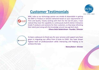 Wbc profile-Software Business Company | WBC Software Lab | Karaikudi | PDF