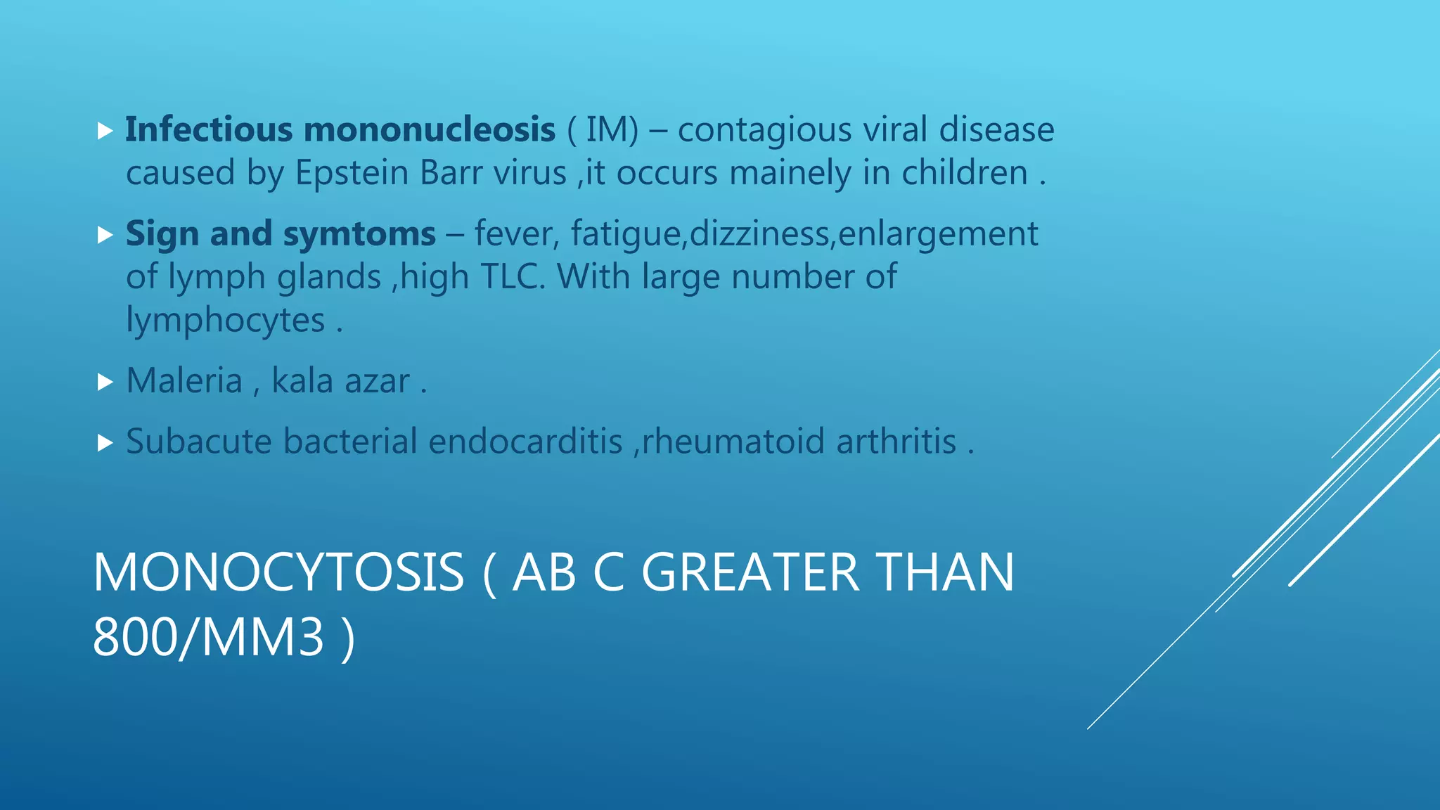 Wbc physioclinical significance . | PPT