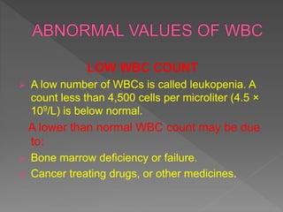 Wbc rbc | PPTX