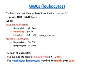 White Blood Cells | PPTX