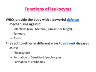 White Blood Cells | PPTX