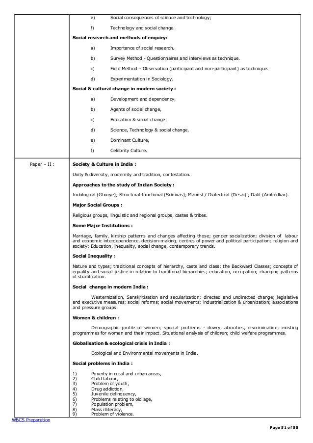 WBCS Exam Syllabus-2020-ice academy | PDF