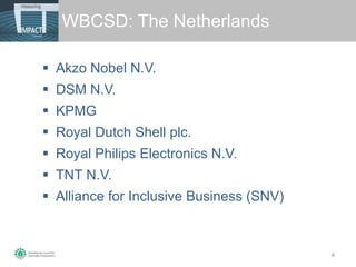 WBCSD presentation on business perspectives and impacts on the ...