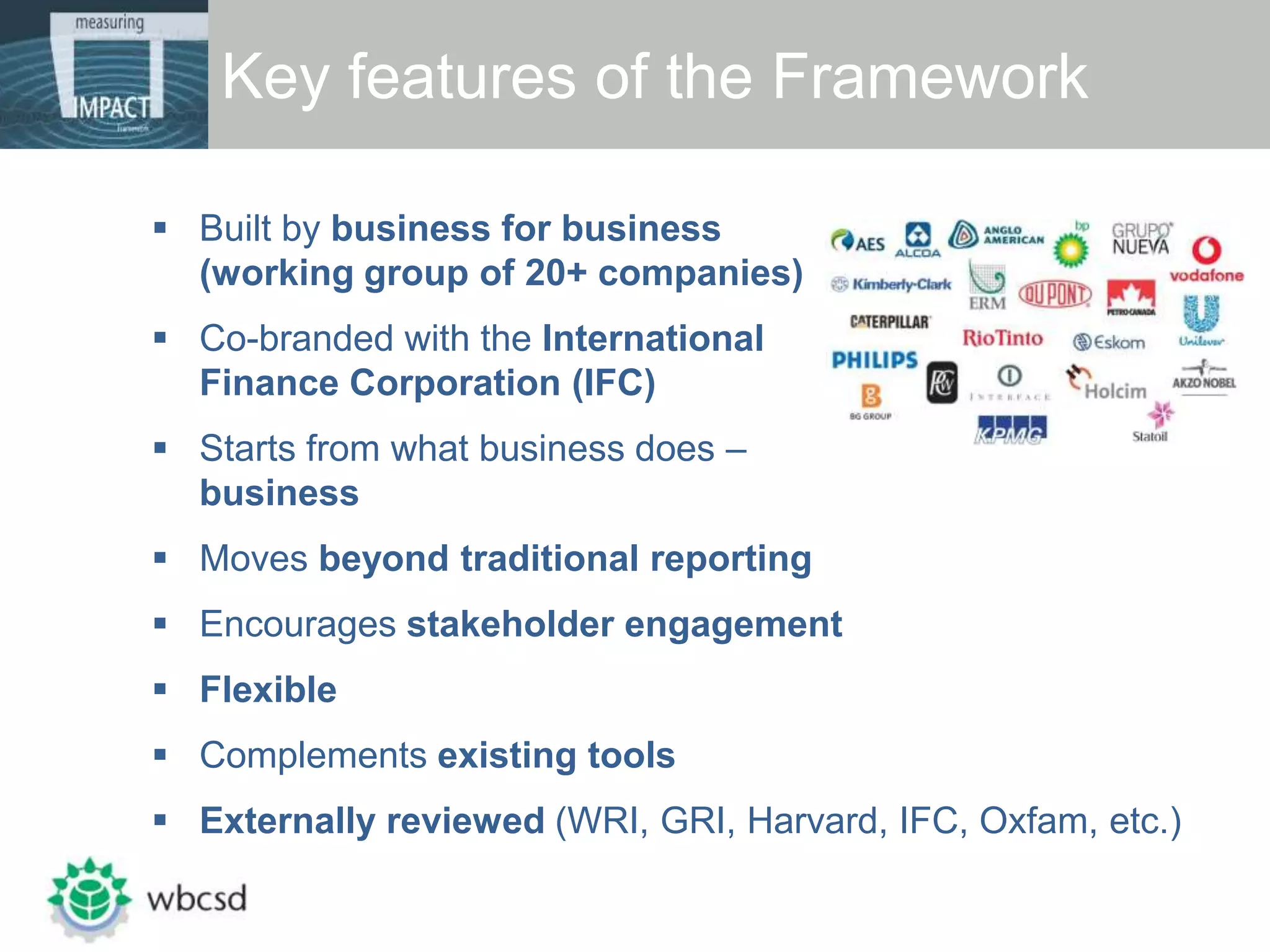 WBCSD Measuring Impact Framework | PPT