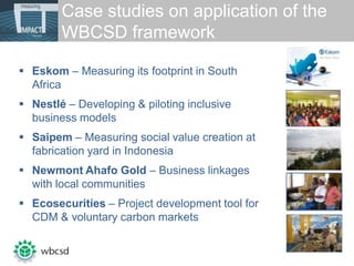 WBCSD Measuring Impact Framework | PPT