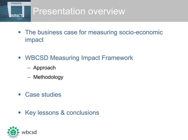 WBCSD Measuring Impact Framework | PPT