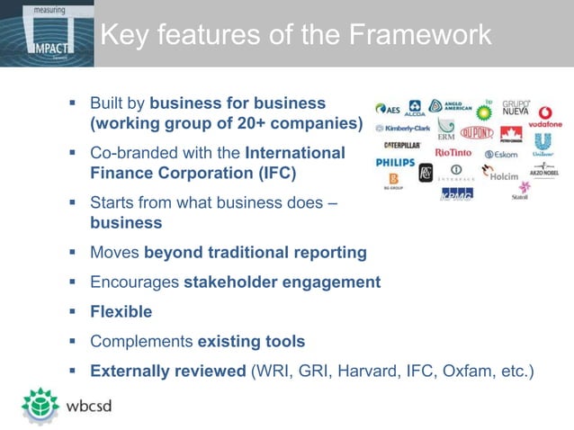 WBCSD Measuring Impact Framework | PPT