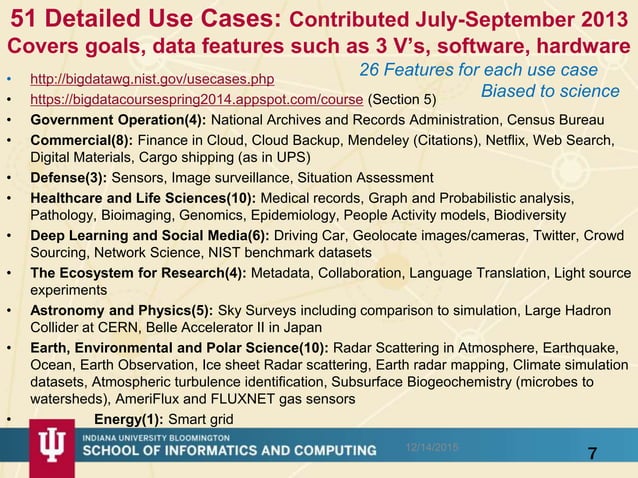 Classifying Simulation And Data Intensive Applications And The Hpc Big Data Convergence Ppt