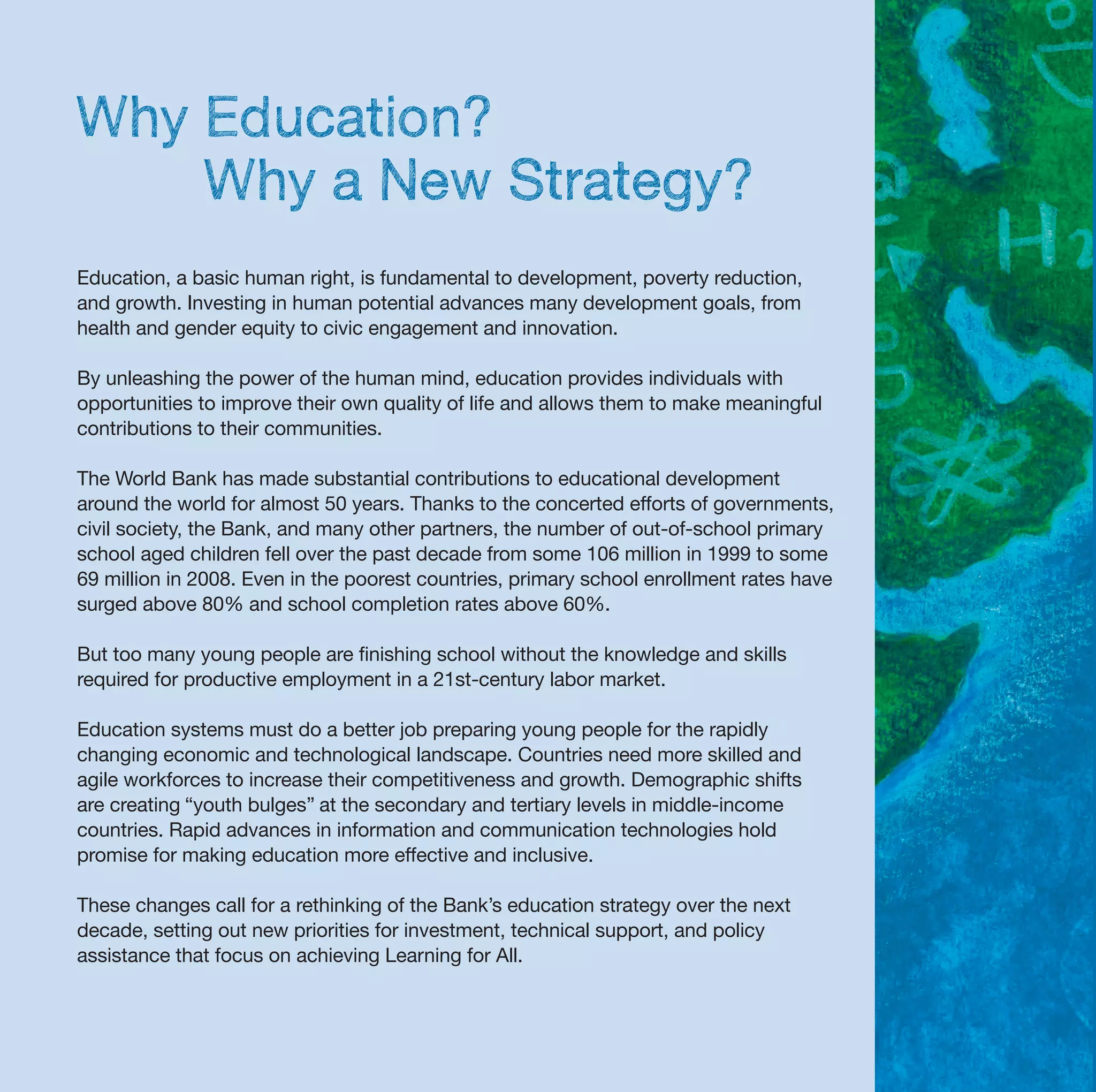 [Brochure] World Bank Education Strategy 2020: Learning for All ...