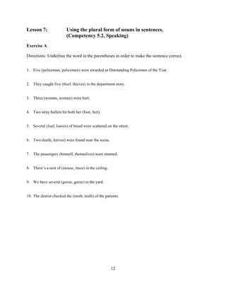 WORKBOOK ENGLISH GRADE 4 | PDF
