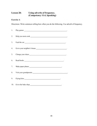 WORKBOOK ENGLISH GRADE 4 | PDF