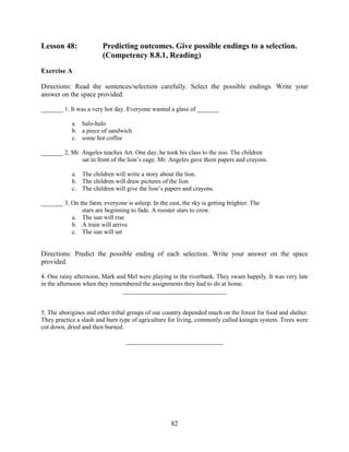 Workbook in ENGLISH Grade 5 an essential guide in learning | PDF