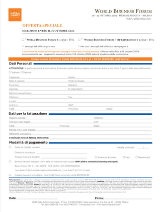 World Business Forum Milano 2009. | PDF