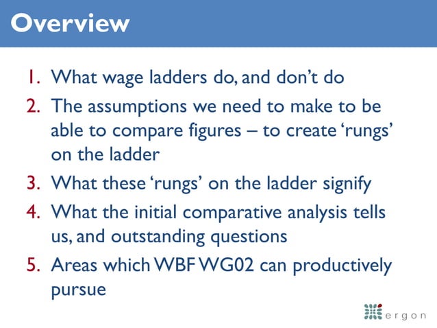 Wage Ladders: Introduction and overview | PPT