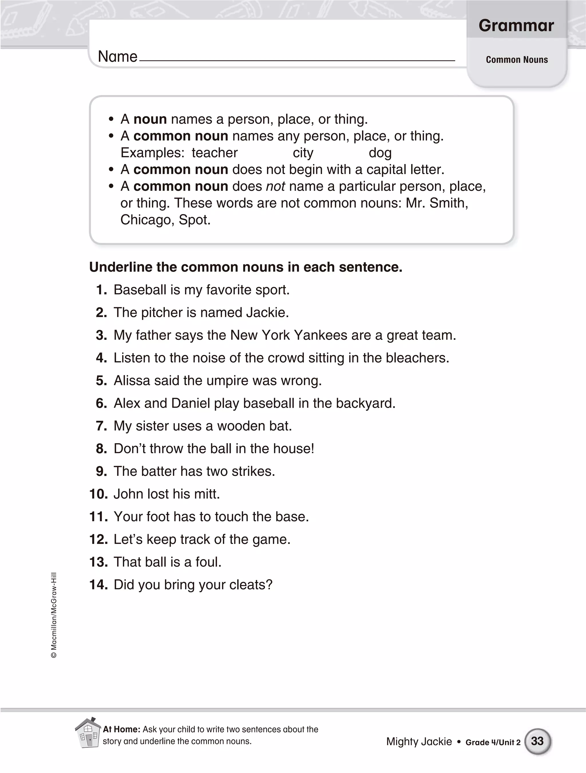 WORKBOOK ENGLISH GRADE 4 | PDF